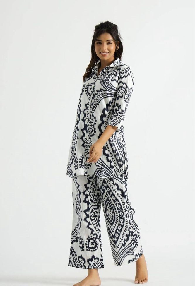 Classic Printed Coord Set for Daily and Casual Wear – Dhibha