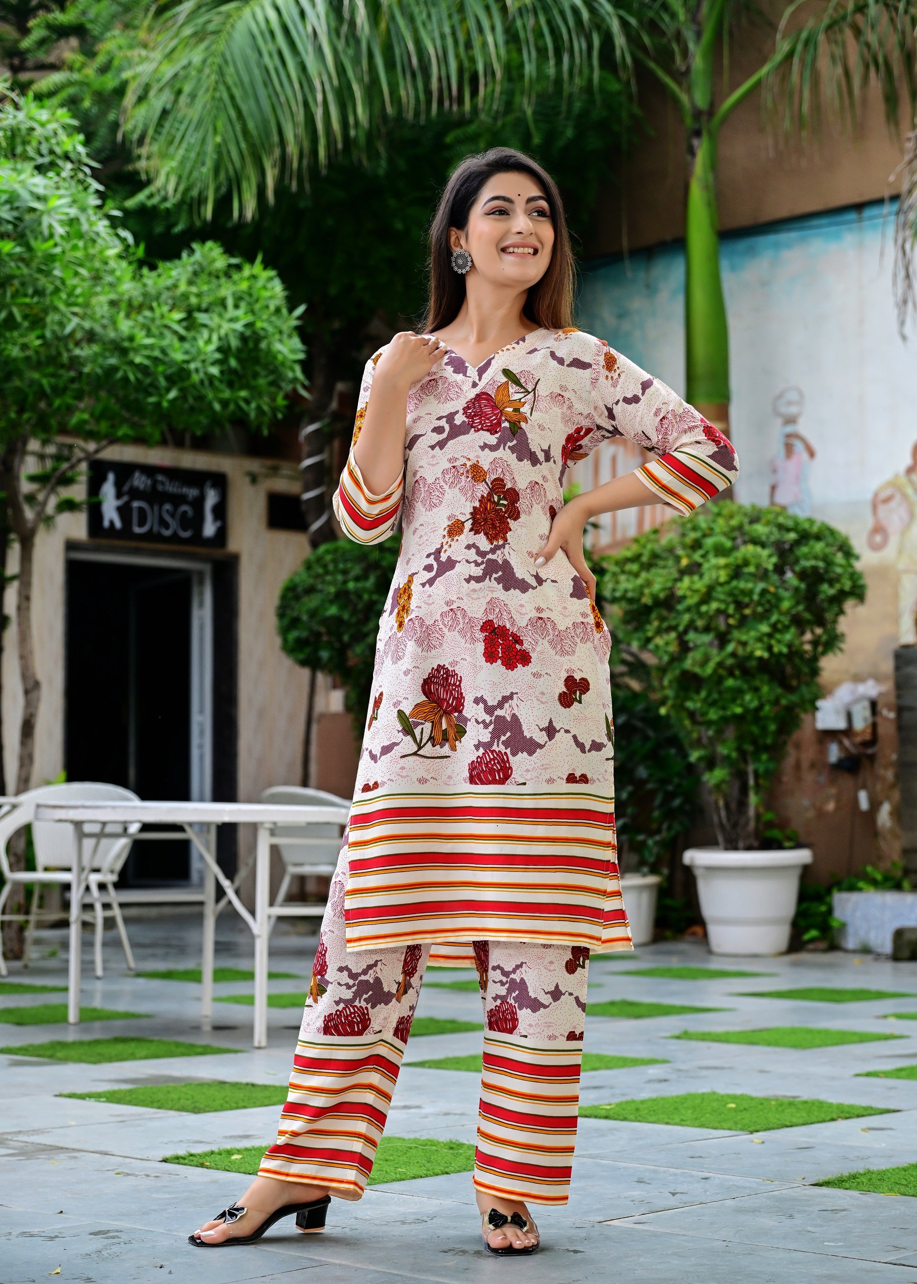 Classic Printed Coord Set for Daily and Casual Wear – Dhibha