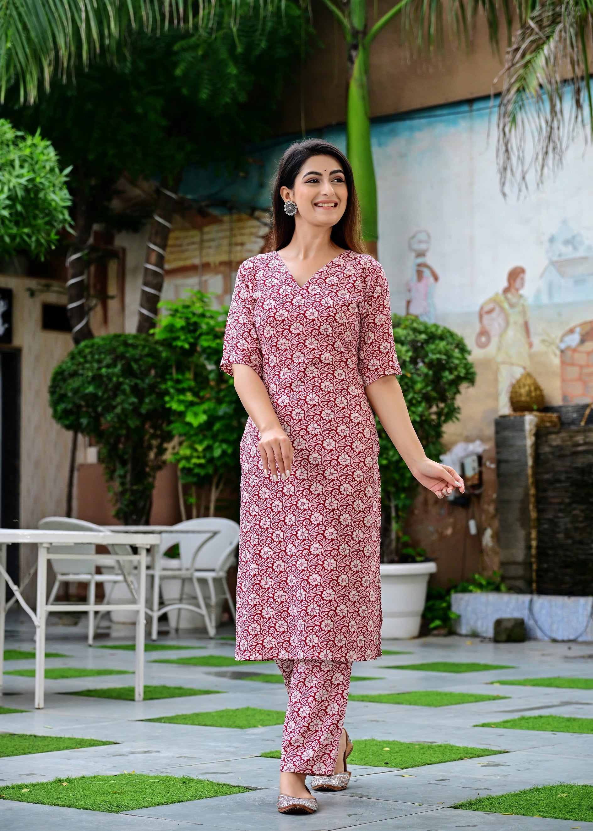 Classic Printed Coord Set for Daily and Casual Wear – Dhibha